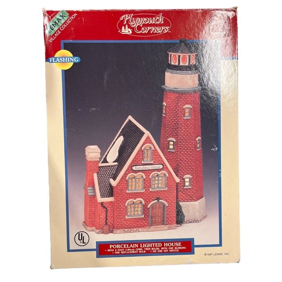 Lemax | Holiday | New Open Box Lemax Rocky Point Light Up Lighthouse ...